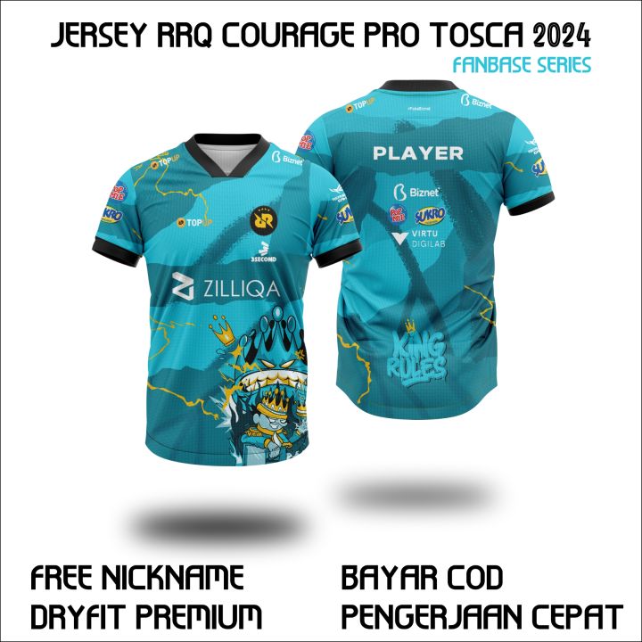 Jersey RRQ Courage PRO Tosca 2024 fanbase series FREE NICKNAME | Lazada ...