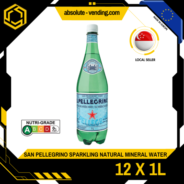 [CARTON] SAN PELLEGRINO Natural Sparkling Mineral Water 1L X 12 (BOTTLE) | Lazada Singapore