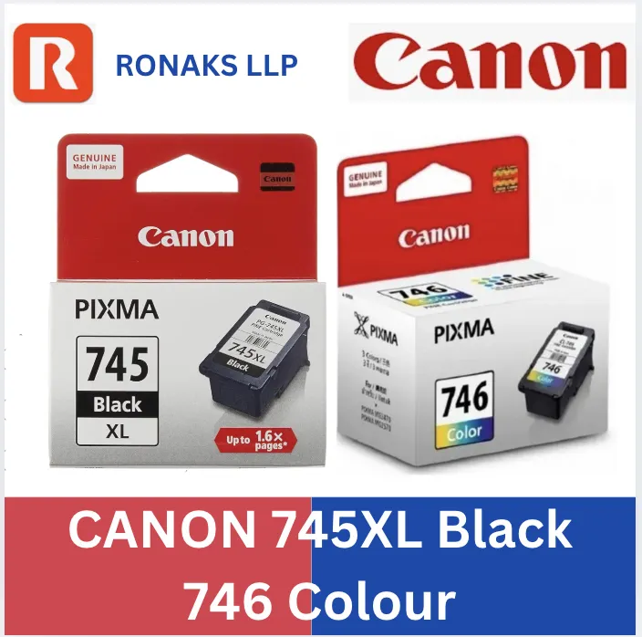 [ORIGINAL] Canon Black PG 745XL 745XL 745 / Colour 746XL 746XL 746 Ink ...