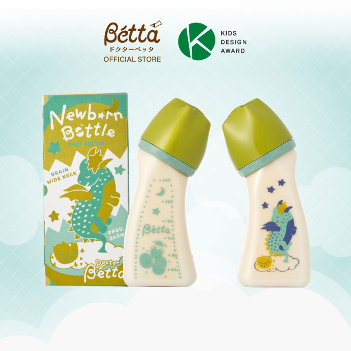 Dr.Betta Baby Bottle Brain Wide Neck - Newborn Bottle 240ml (PPSU) ขวดนมคอกว้าง (รูจุกกากบาท แบบ ...