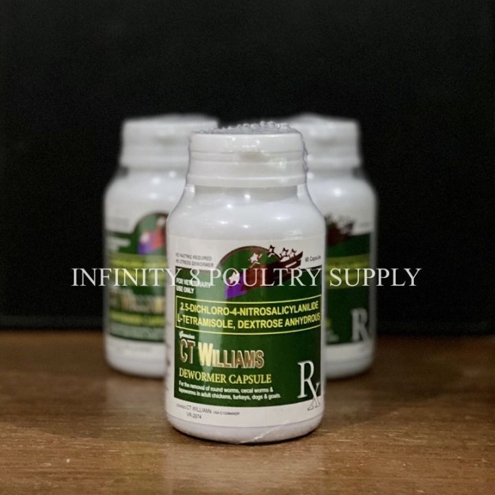 denge CT WILLIAMS - Dewormer Capsule (60 Capsule Per Bottle) Sold per ...