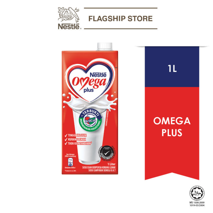 NESTLE OMEGA PLUS UHT 1L [Exp Date: Dec'25] | Lazada