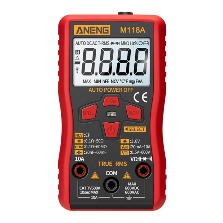 Digital Multimeter ANENG M118A Multi Tester Voltage Tester High ...