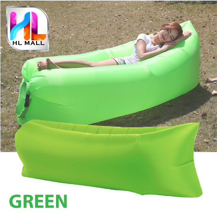 HL MALL Fast Inflatable Air Wind Sofa Bag Lazy Sofa Lounge Bed Outdoor ...