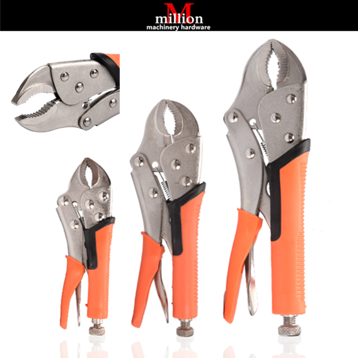 4/5/7/10 inch Curve Jaw Vise-Grip Jam Locking Plier / Round Clamp Mouth ...