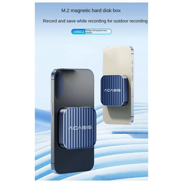 (RBPN) M.2 2230 NVMe SSD Enclosure 10Gbps Magnetic M.2 SSD Case ...