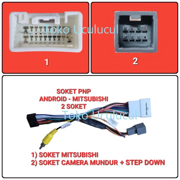 SOKET PLUG N PLAY HEADUNIT ANDROID - SOKET MITSUBISHI XPANDER | Lazada ...