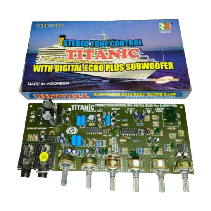 Kit Tone Control TITANIC - Tone Control Stereo Mic echo subwoofer plus ...