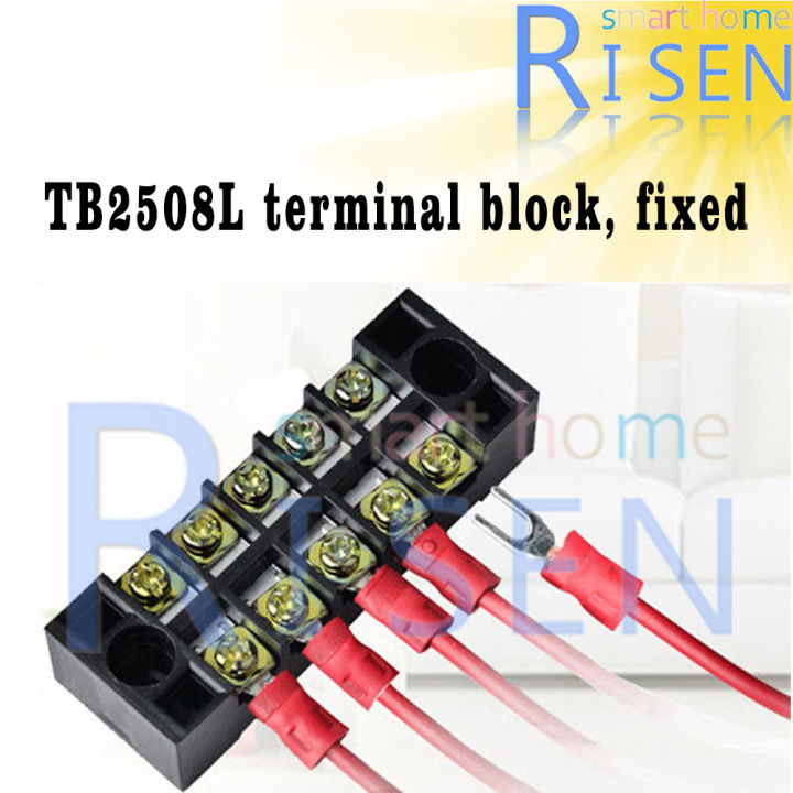 6-8-10-12WAY Positions Dual Rows 600V 25A Wire Barrier Block Terminal Strip | Lazada PH