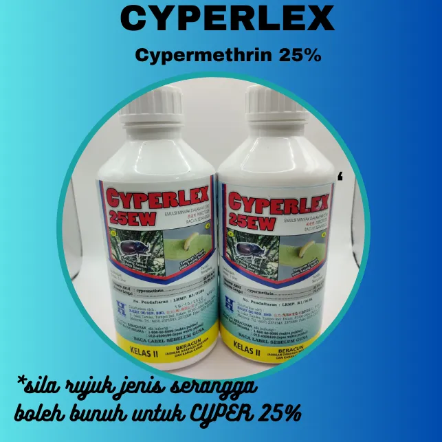 Racun Serangga Cypermethrin 25% Cyperlex 16% Cylex kumbang pengerat ...