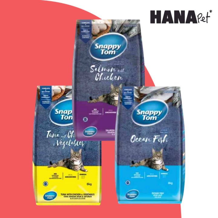 Snappy Tom Dry Packed Food (Cat Dry Food) - 8kg | Lazada