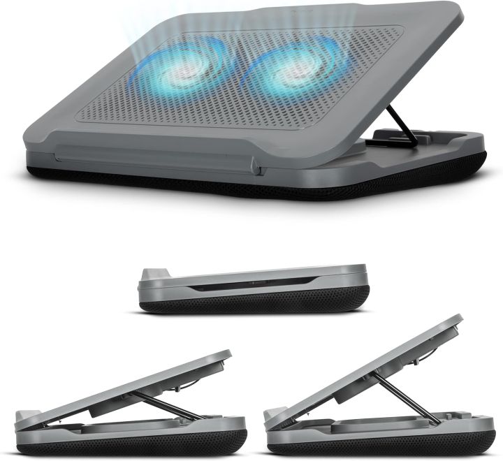 Targus 18” Dual Fan Chill Mat with Adjustable Stand (AWE90GL) | Lazada PH