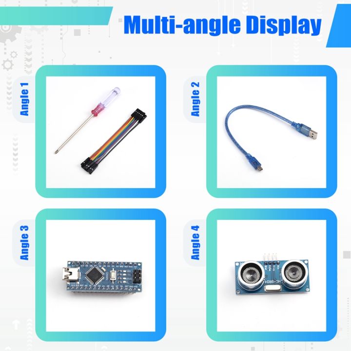 DIY Kit Programmable for Robot Robot Ultrasonic Obstacle Avoidance ...