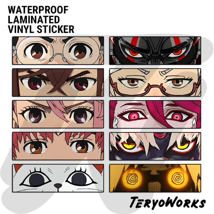 TeryoWorks: Dandadan - Anime (Eye Slap Sticker) | Lazada PH