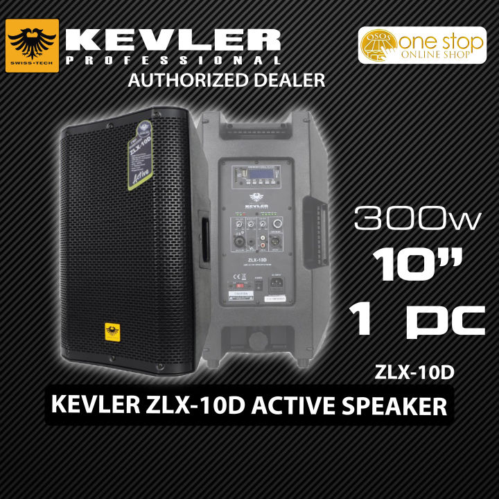 Kevler Professional ZLX-10D 10" Active Speaker System 300W with USB ...