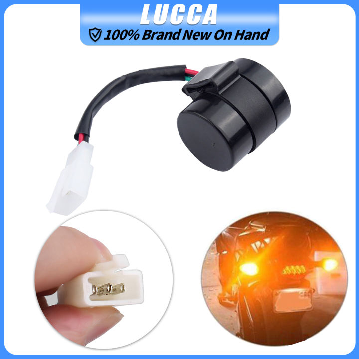 GY6 50-250cc Motorcycle Scooter Flasher Relay 3 Pins Round Turn Signal ...
