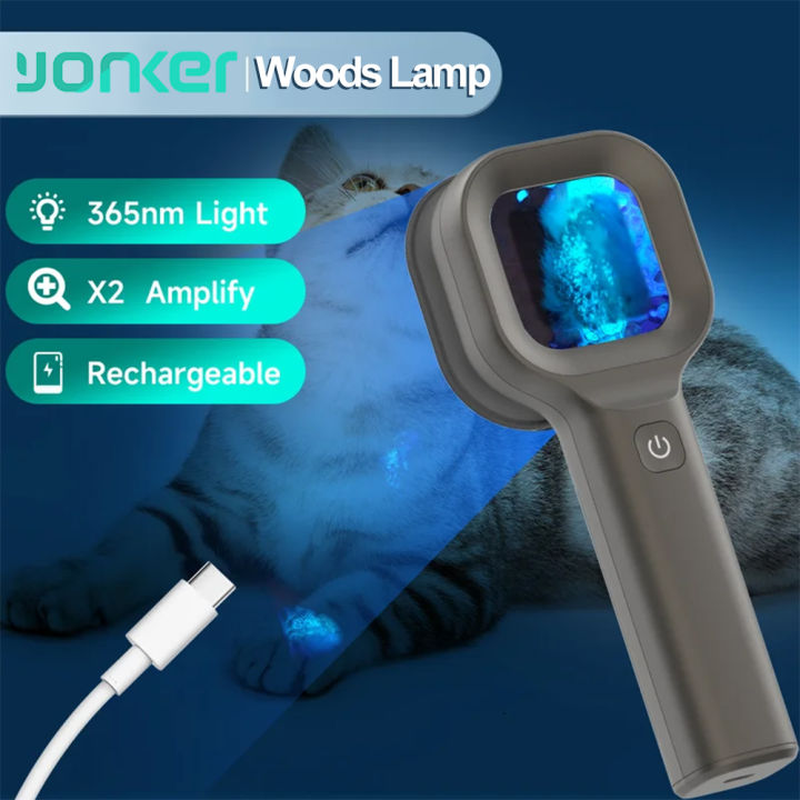 YONKER Medical Woods Lamp Skin Examination Skin Fungus Detector Vitiligo Pityriasis Versicolor ...