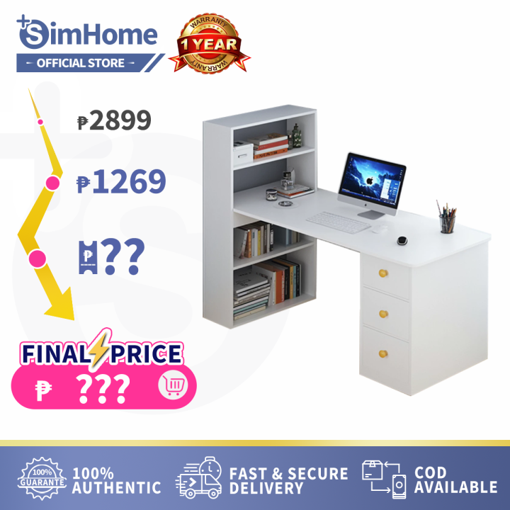 SimHome Computer Table Functional Office Table Study Table Corner Table ...