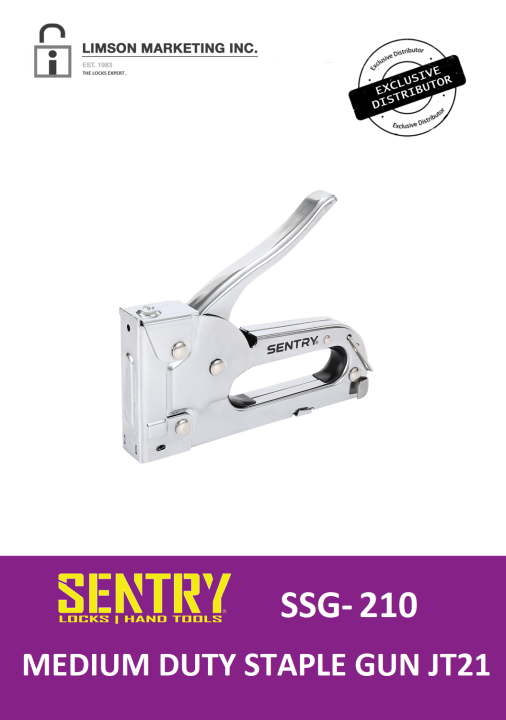 SENTRY SSG-210 MEDUIM DUTY STAPLE GUN TACKER JT21 | Lazada PH