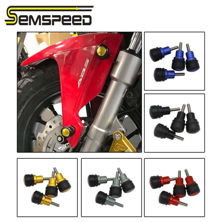 SEMSPEED Motorcycle 6mm Front Fender Fork Frame Slider Screws Bolts For ...