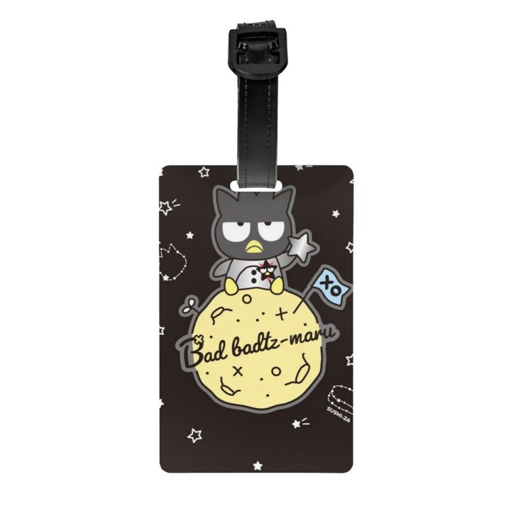 BAD BADTZ-MARU Luggage Tag Suitcase Name ID Card Labels Identifiers PVC ...