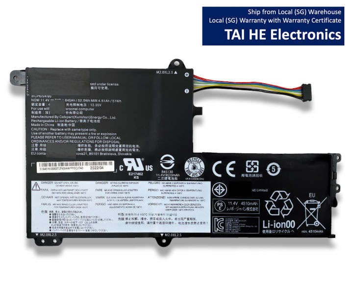 L15C3PB1 (11.4V 52.5Wh/4645mAh 3-Cells) Laptop Battery Compatible with ...