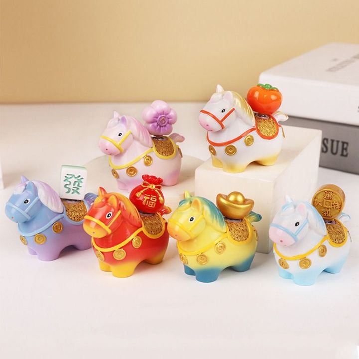 AAIV Được làm thủ công Đồ trang trí ngựa hoàng đạo Có thể xoay Dễ ...