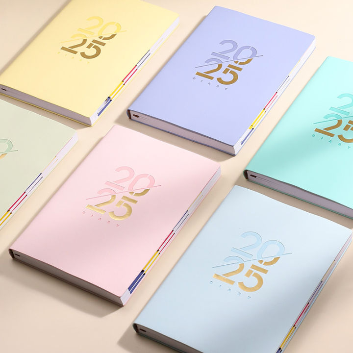 Spanish Schedule Book Stylish 2025 Soft Cover Daily Plan Book Leather ...