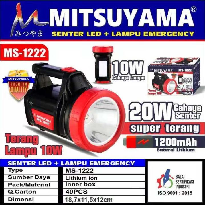 Galeri Online - Senter Tangan dan Lampu Emergency LED Cas Darurat ...