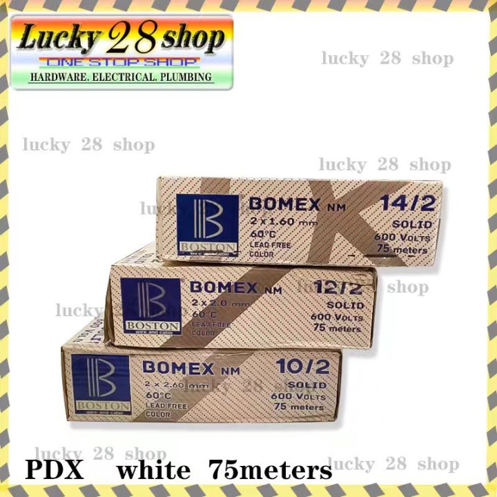 ORIGINAL BOSTON BOMEX NM 14/2, 12/2, 10/2 PDX WIRE (per box)(White ...