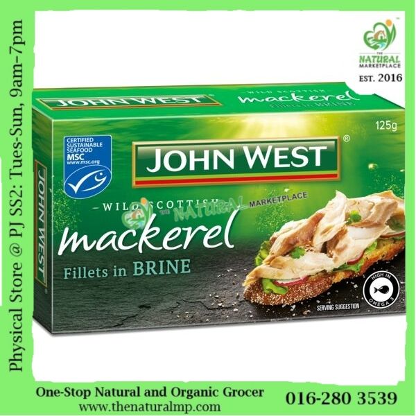John West Wild Scottish Mackerel Fillets in Brine 125g | Lazada