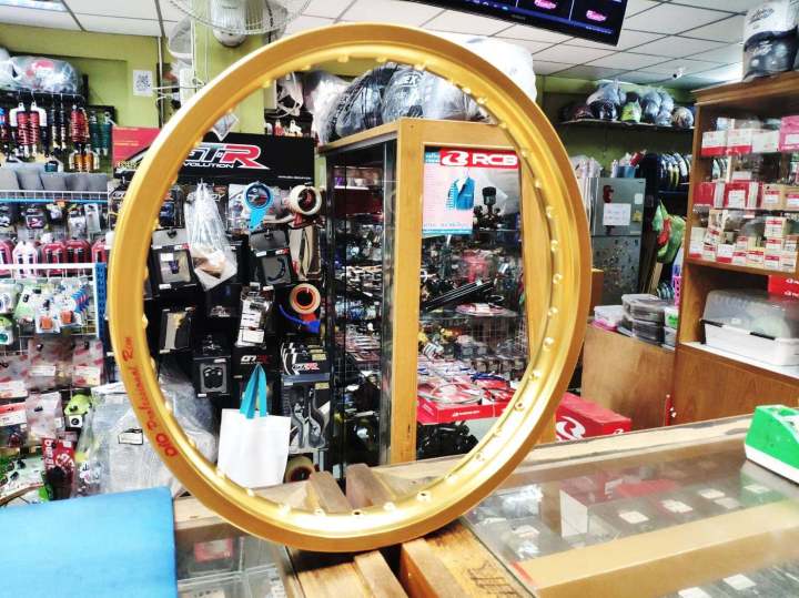วงล้อ D.I.D สีทอง แท้ 100 % 1.60-17 PROFESSIONAL RIM โลโก้แดง วงละ ...