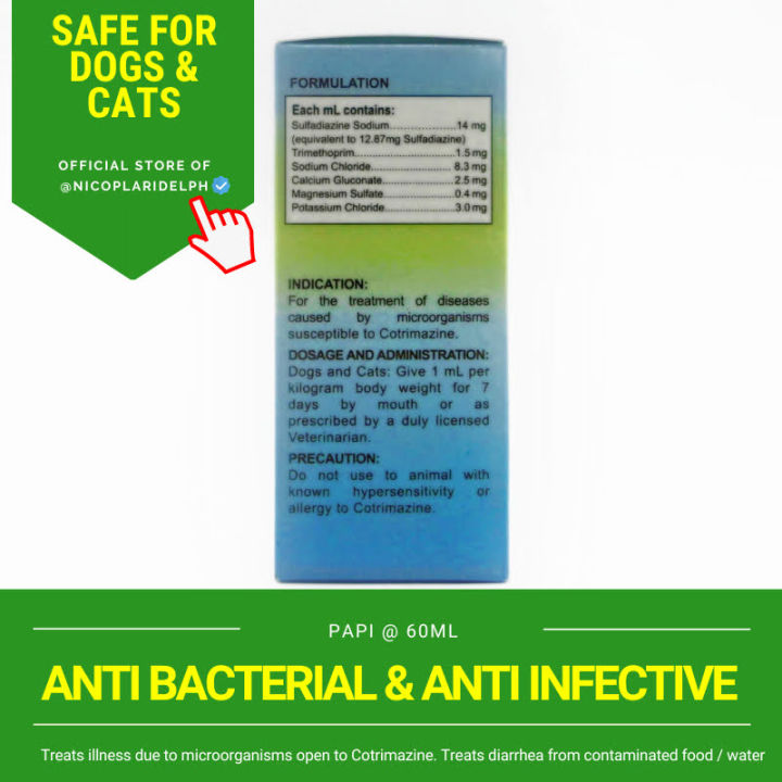 Papi Scour Antibacterial for Diarrhea, Intestinal and Bacterial ...