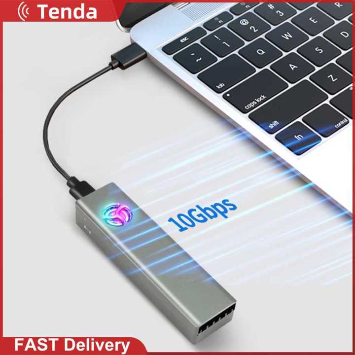 M.2 NVMe External Hard Drive Enclosure Dual Protocol HDD SSD Enclosure ...