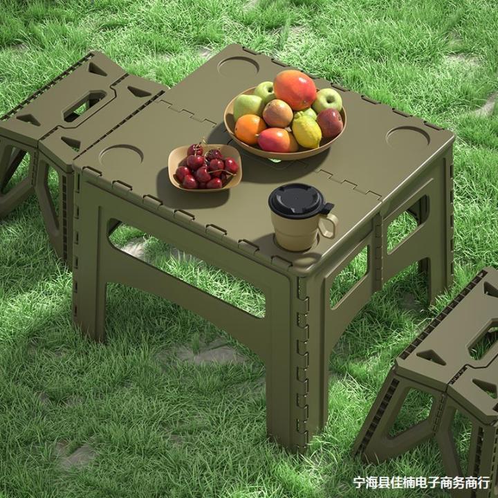 M&A Portable Compact Table Indoor and Outdoor Folding Table with ...