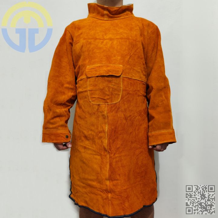 Genuine Whole Leather Welding Apron MIG TIG SMAW Heat Resistant | Lazada PH