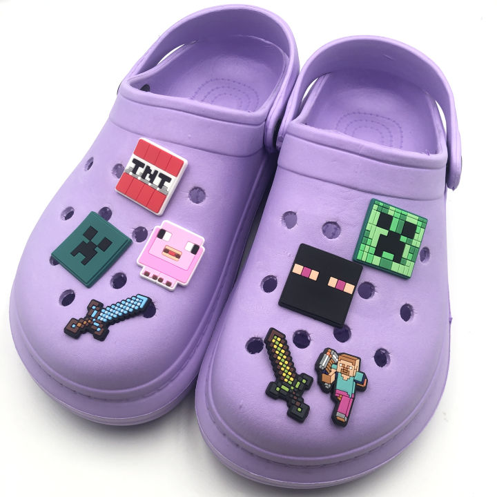 Minecraft design Jibbitz Crocs Pins for shoes bags | Lazada PH