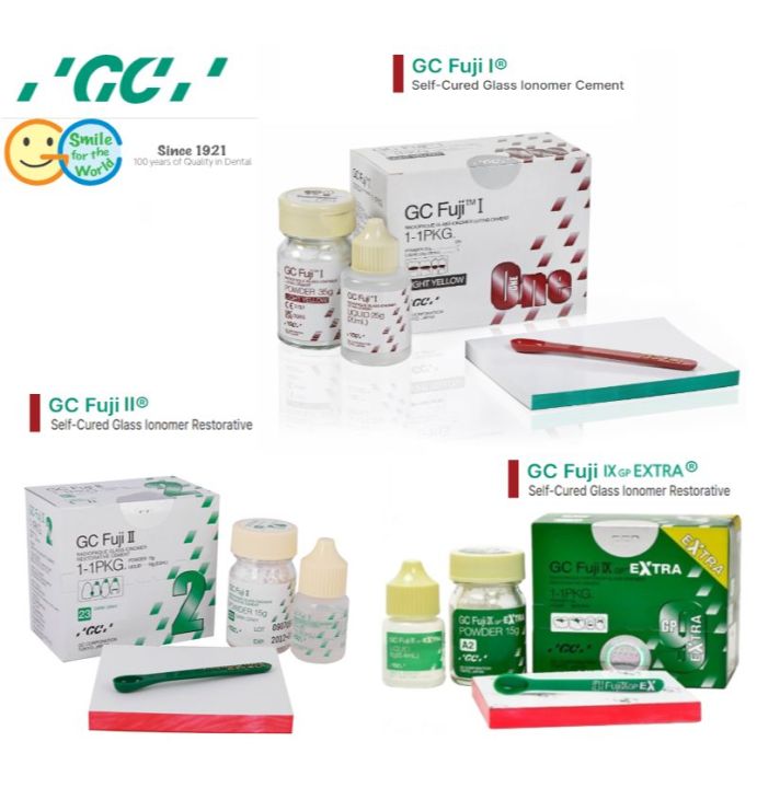 GC FUJI 1 / FUJI 2 / FUJI 9 [GC / Japan]Set Liquid Dental Glass Ionomer ...