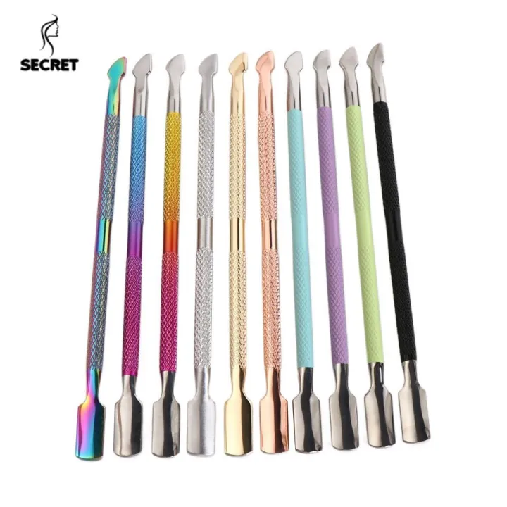 SECRET GIRL Remove Nail Polish Glue Steel Push Remove Phototherapy Glue ...
