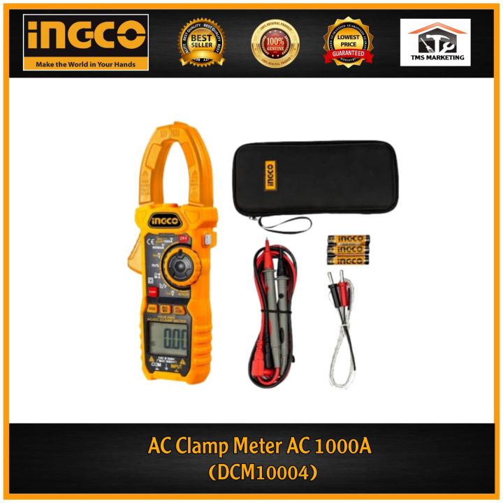 INGCO 1000Amp AC Digital Clamp Meter DCM10004 | Lazada PH