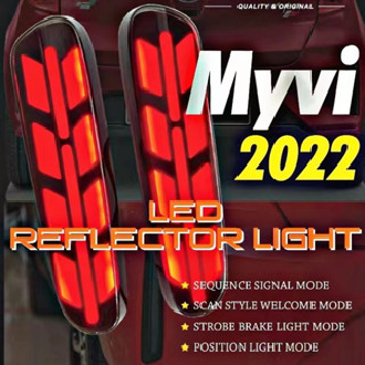 Perodua Myvi MG3 New 2018-2023 Rear Bumper Reflector Brake Light Lamp ...