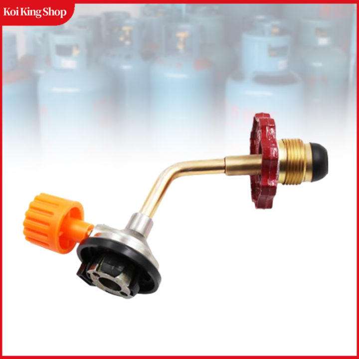 Refillable Butane Cylinder Valve Cassette Stove Gas Tank Valve Long Gas ...