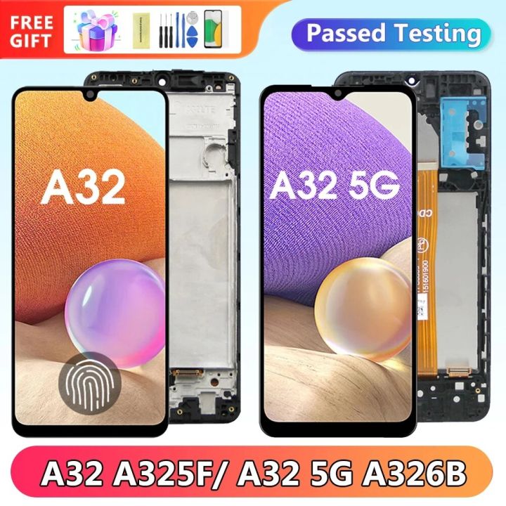 【Shop the Look】 Amoled Screen For Galaxy A32 A325 A325f Lcd Display Digital Touch Screen With ...