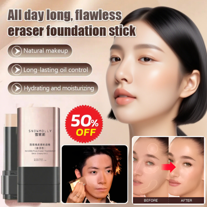 Double-headed Flawless Eraser Foundation Stick Concealer Fit Invisible ...