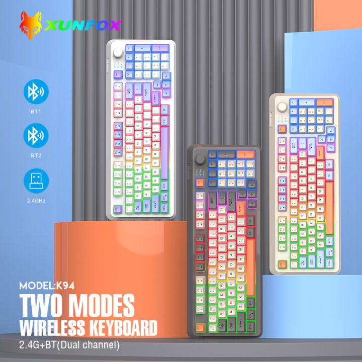 FIREWOLF two modes 94 keys Wireless and Bluetooth keyboard K94 | Lazada PH