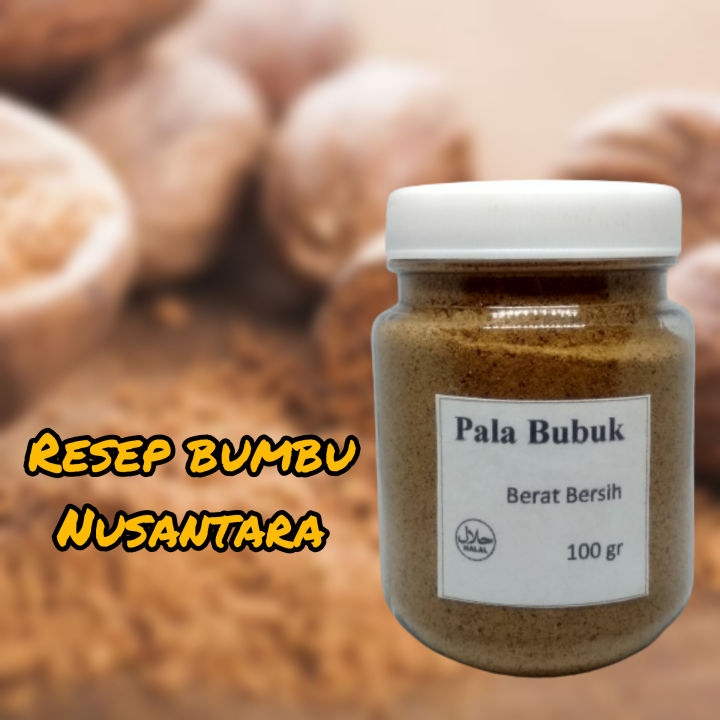 Biji Pala Bubuk 100gr / NUTMEG POWDER / bumbu dapur lengkap / bumbu ...