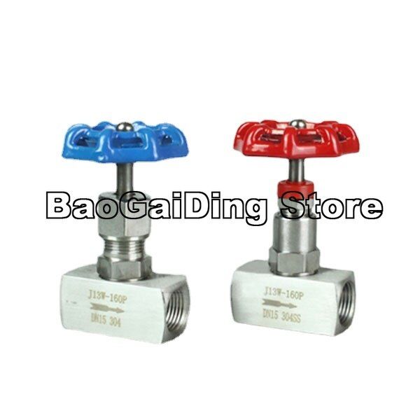 Needle Valve J13W-160P DN6 1/4" DN10 3/8" DN15 1/2" DN20 3/4" Female Thread Stainless Steel 316 ...