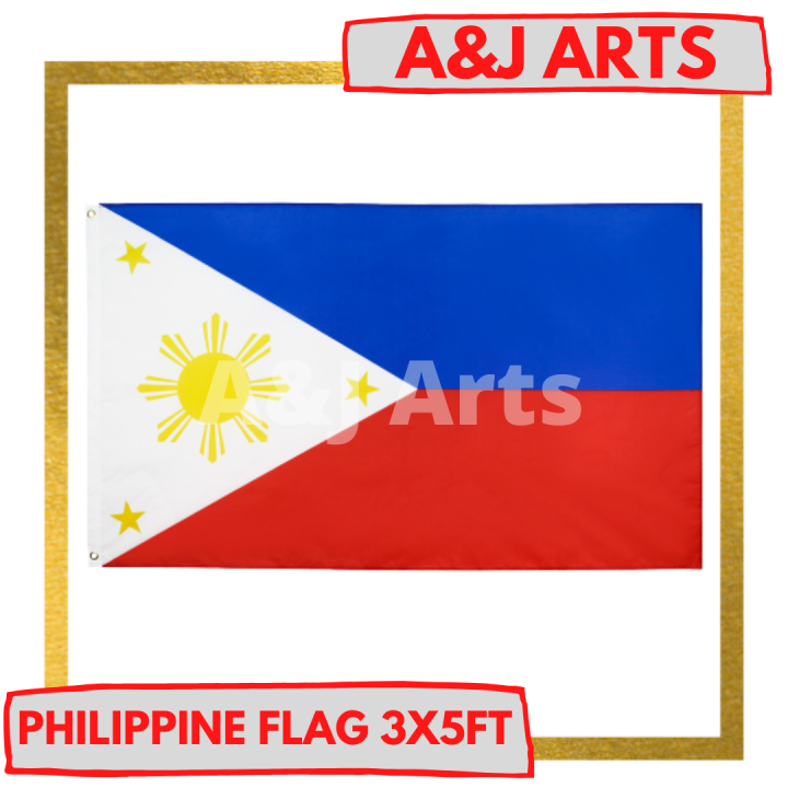 Philippine Flag 3x5ft Flag Ceremonies Flaglets with Stick Set of 12 Per ...