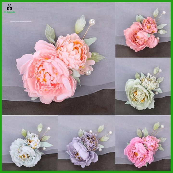 HI FRIENDS Trâm Cài Hoa Kẹp tóc hoa Kẹp tóc Phụ kiện đội đầu Búi tóc cô ...