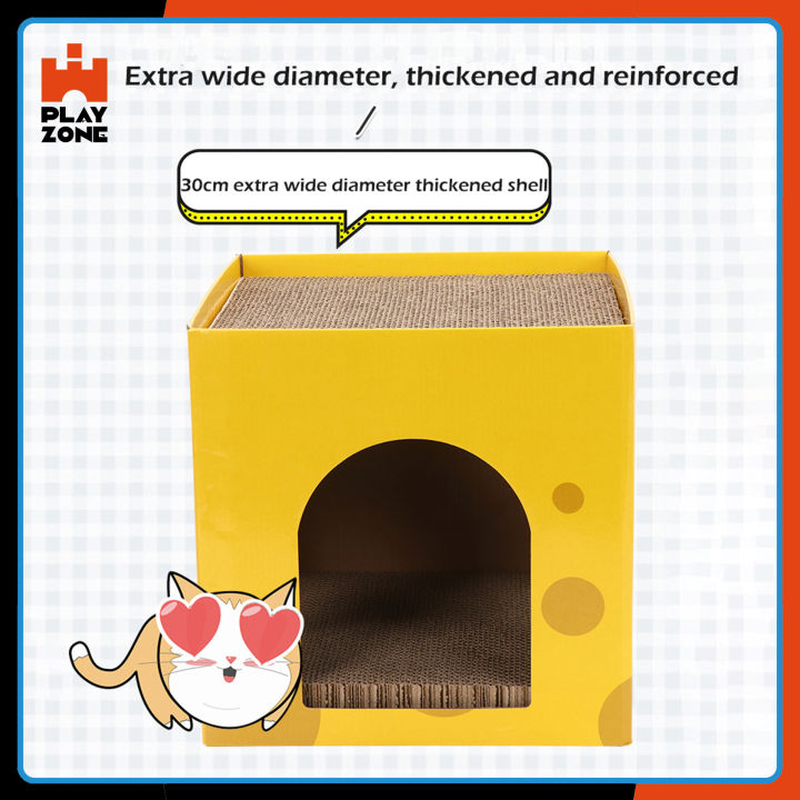 Carton Cat House Large Lovely Creative Corrugated Paper Cheese Box ...